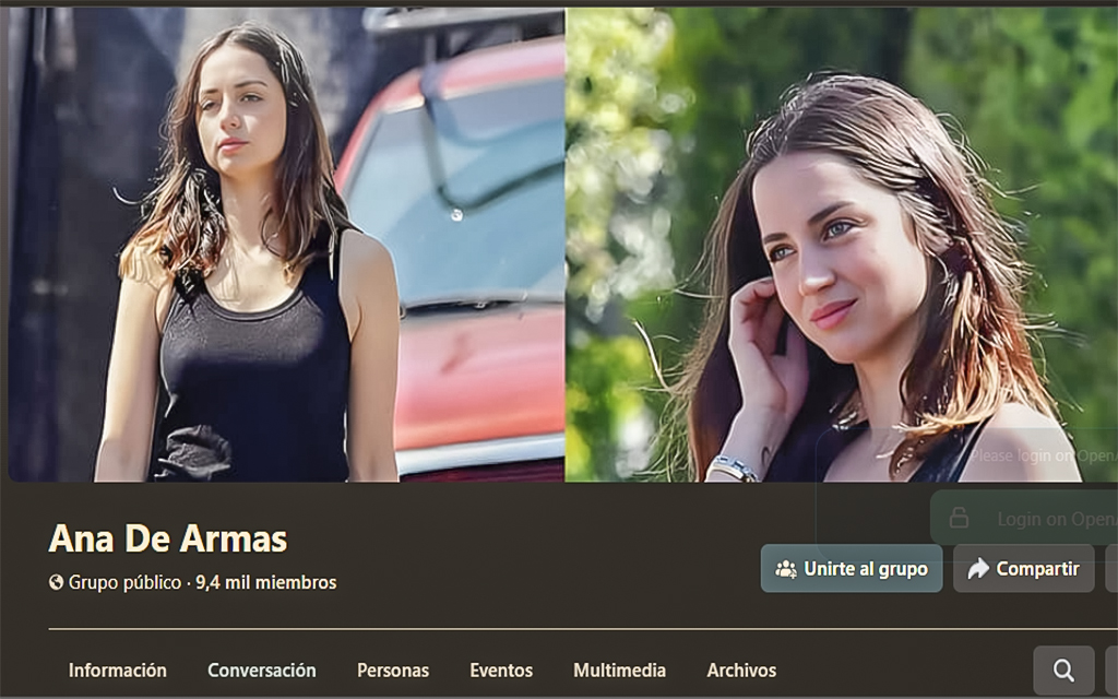 El “Grupo de fans más grande de Ana De Armas en Facebook”. – Lo Real ...